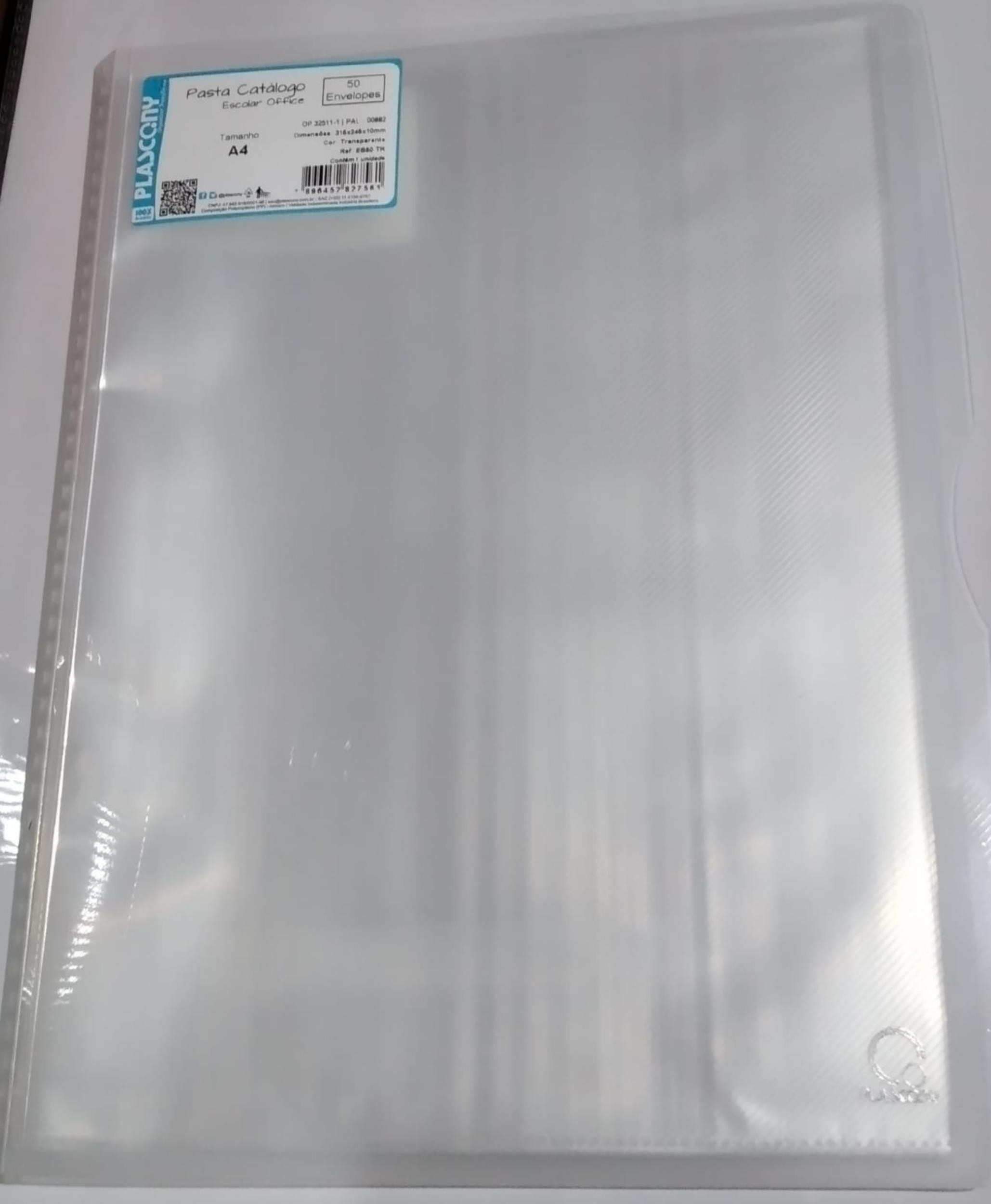 Santa Rosa Paper | PASTA CATALOGO C/50 TRANSPARENTE